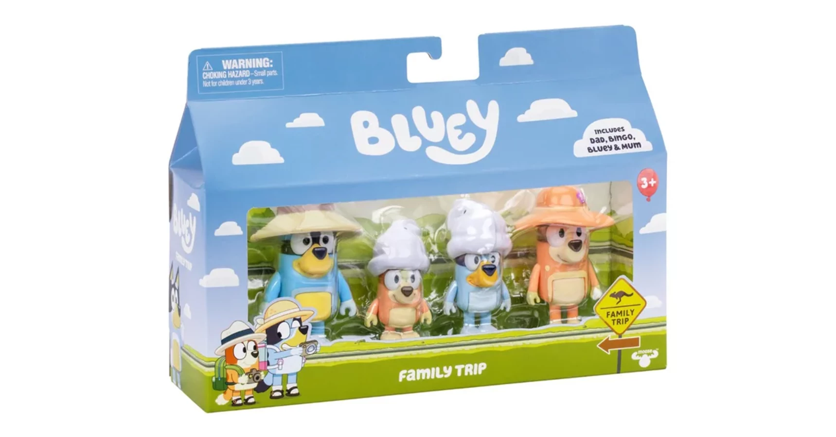 Bluey Szett Családi Utazás 4db - Meseforrás webáruház